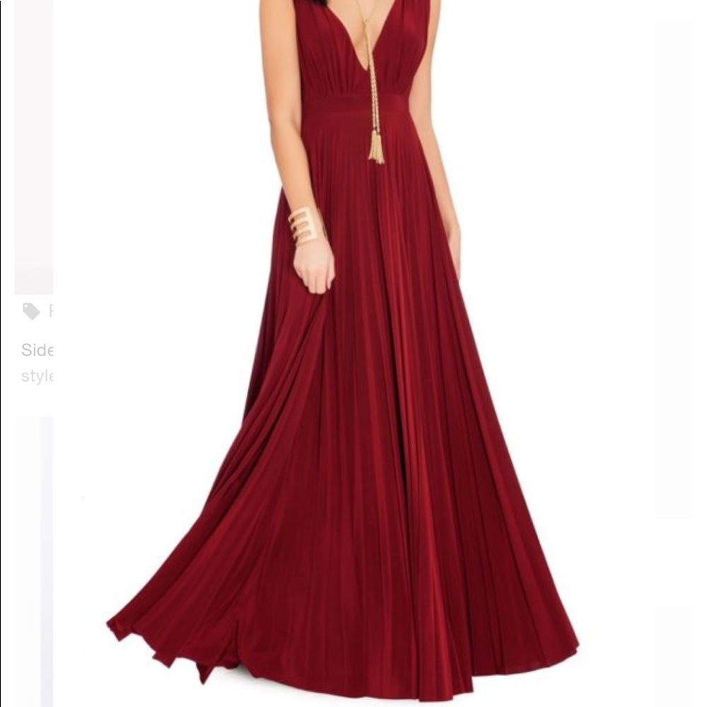 Berry Red Maxi Dress - Gem